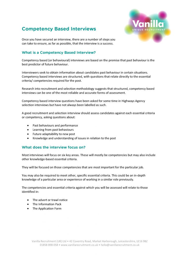 Candidate Recruitment Resources | Vanilla Recruitment, Market Harborough